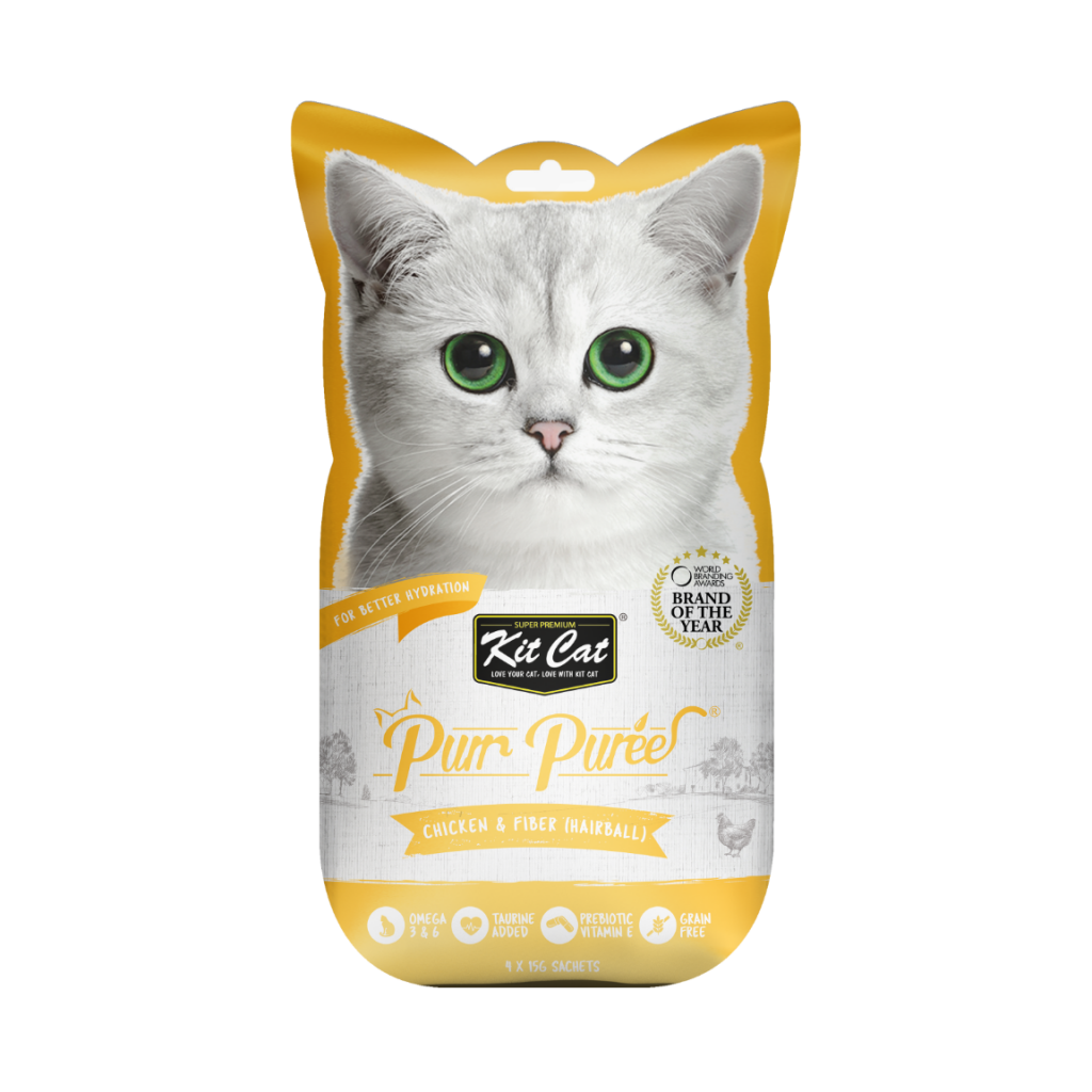 Kit Cat Purr Puree Liquid Treat with Different Flavors 4×15 gm